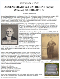 The Galbraith Family - The Hope Yellow Trail Museum